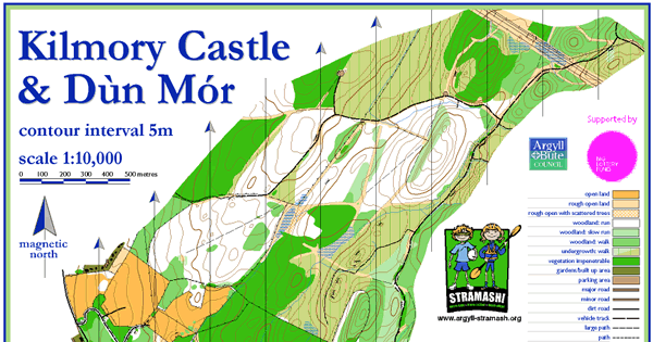 Kilmory Castle map - Loch Eck Orienteers