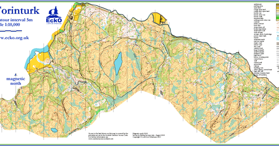 Torinturk map - Loch Eck Orienteers